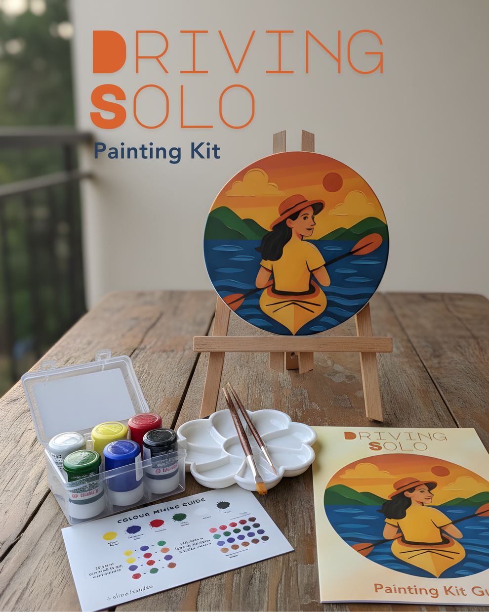 Driving Solo Mini Painting Kit | Independent Adventure Art | Alive Studio